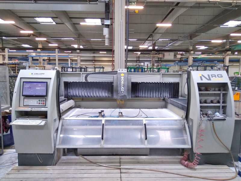 Bavelloni #NRG-250, CNC glass machining center, 47" x98", 3-Axis, 2008 ...