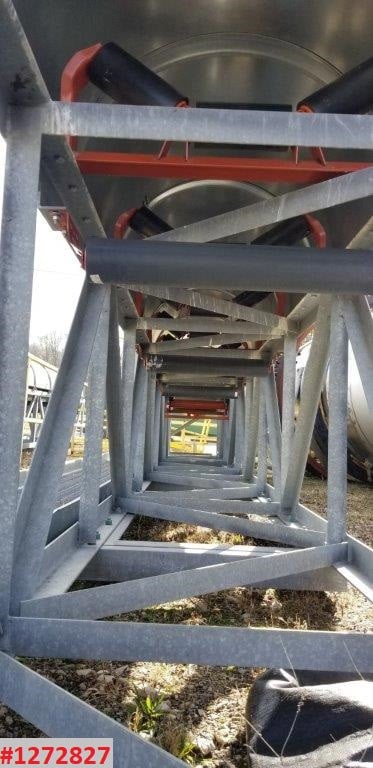 30" wide x 160' long, Metso, troughed belt conveyor, Galv. Carbon Steel ...