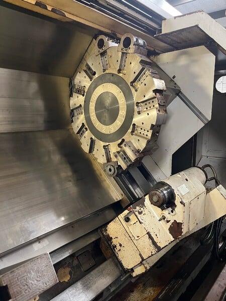 Yama Seiki #GS-460L, 29" swing x 79" CC, 8" spindle bore, 24" chuck ...