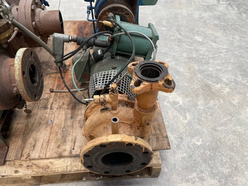 140 GPM, Magnetek #E-Plus, ammonia centrifugal pump, 7.5 HP, 1800 RPM ...