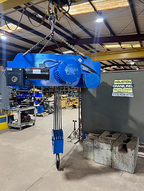 25 Ton, Shaw-Box #Series-700, wire rope hoist with motorized trolley ...