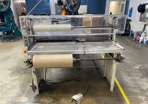 52" Walco #51C1N, laminator,pneumatic,foot pedal Control, 4 new rolls ...