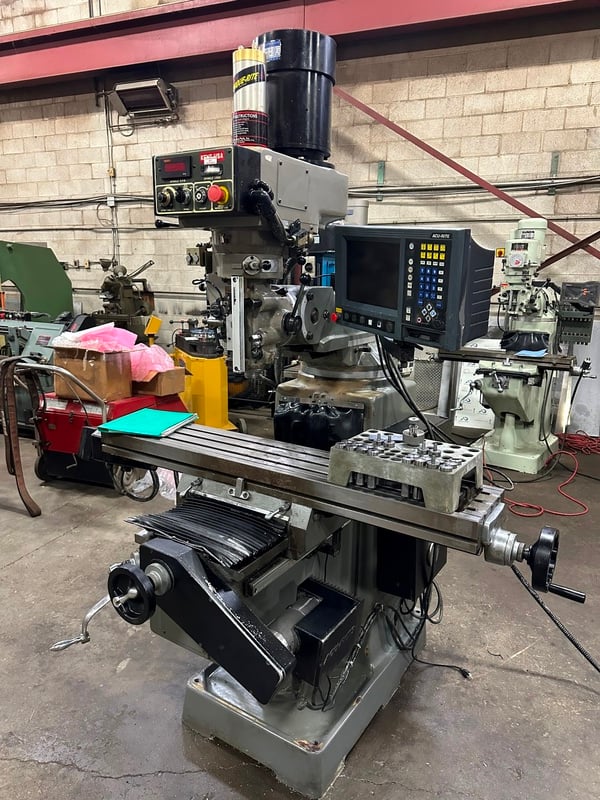 Kent #KTM-1054CF, CNC milling machine, 10" x54" table, 3 HP, 2-Axis Acu ...