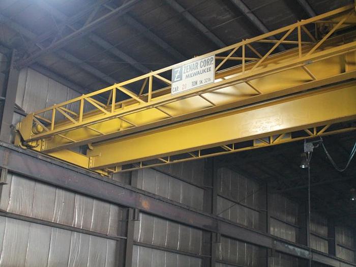 20 Ton, Zenar, overhead bridge crane, class C, 45.10' span, 22' lift ...