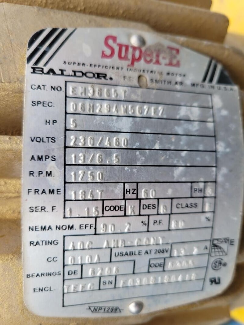 Double 12" U-Trough Auger Hopper System, 5 HP, 230/460 V, 1750 RPM for ...