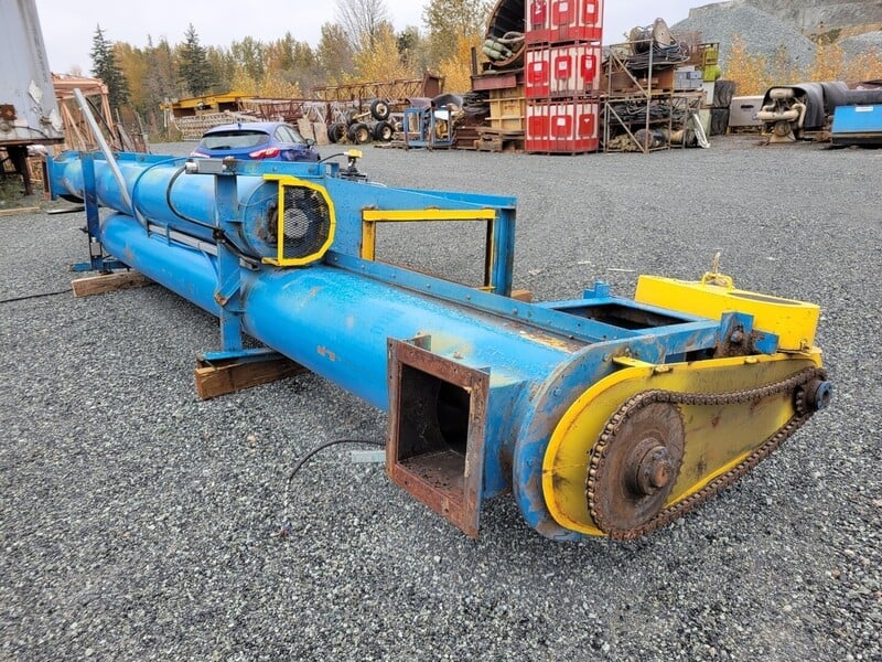 Double 12" U-Trough Auger Hopper System, 5 HP, 230/460 V, 1750 RPM for ...