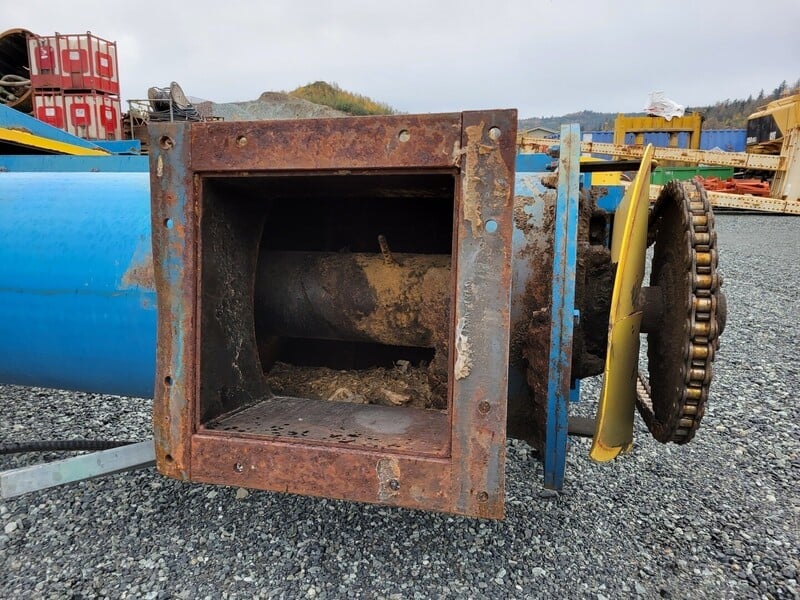 Double 12" U-Trough Auger Hopper System, 5 HP, 230/460 V, 1750 RPM for ...