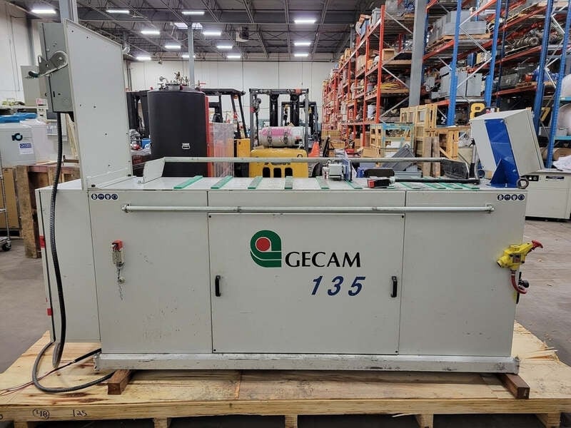 5.9" x 78.7" GECAM #135, Automatic Belt Grinding Machine w/ Dust ...