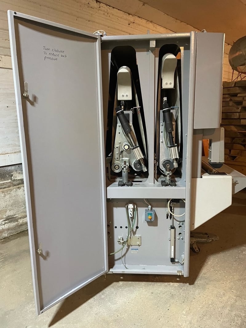 43" Casadei #Libra-2, wide belt sander, 2-belts, 220 V., 3-phase, 10 HP ...