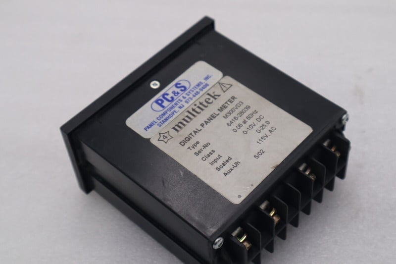 Multitek m300-vd3 digital panel meter 0-100% stock l-443-c for Sale ...