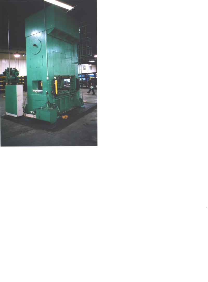 275 Ton, Sutherland, 10" stroke, 27" Shut Height, 15-30 SPM, 84" x49 ...