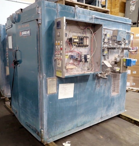 48" width x 72" H x 48" L Grieve, gas fired walk-in oven with solvent ...