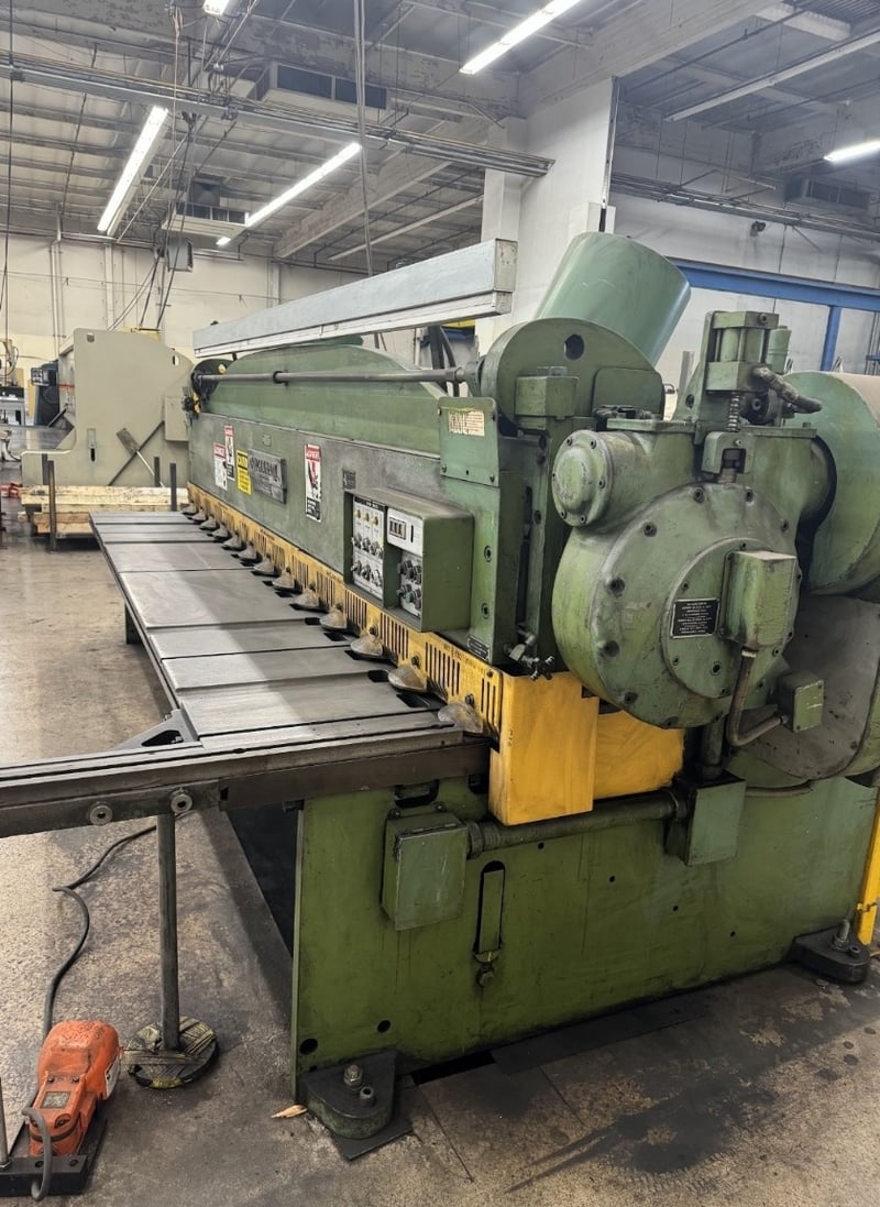 1/4" x 12' Cincinnati #1812, shear, OSHA front guard, rear safety cage ...