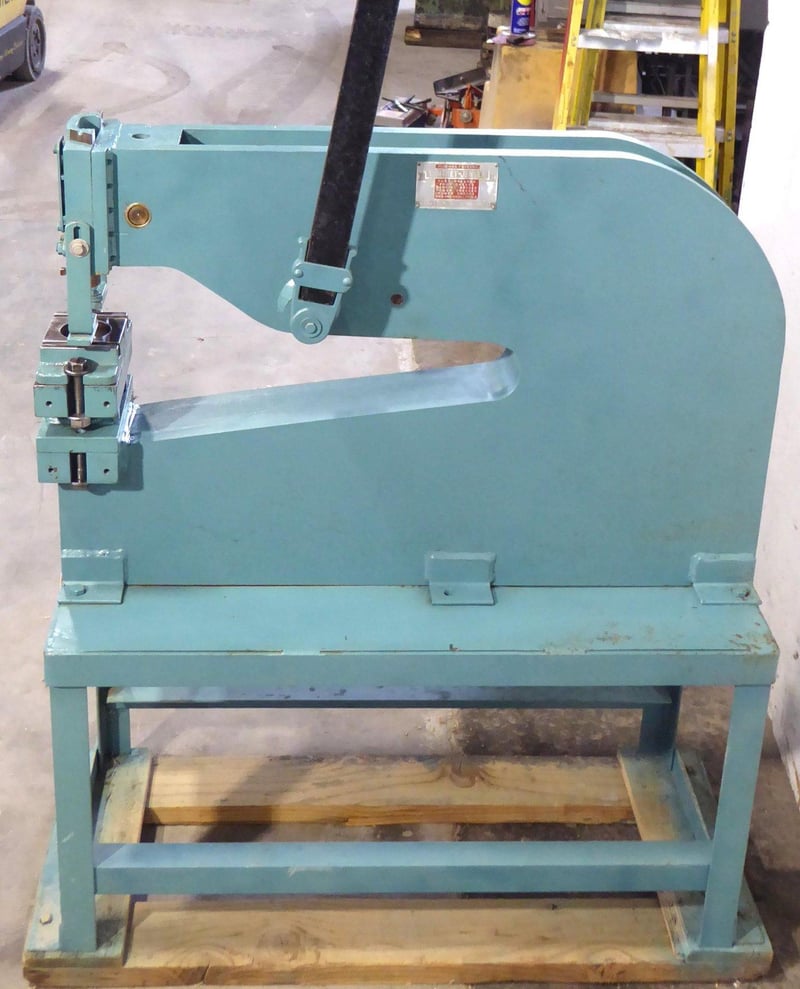 8 Ton, Whitney Jensen #34, lever press/punch, 24" throat For Sale ...