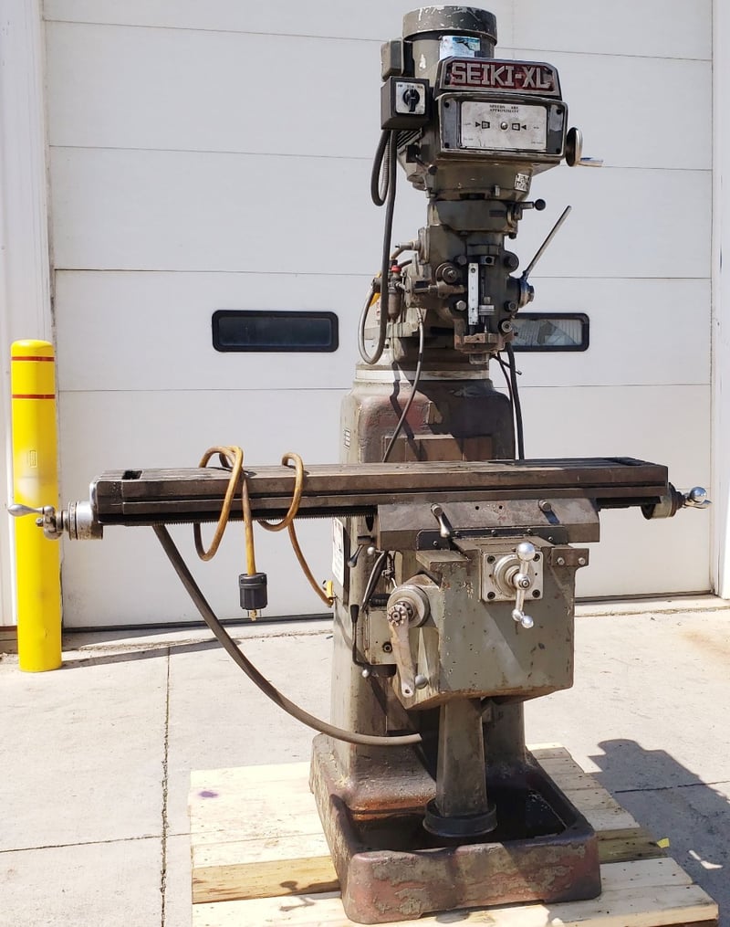 Seiki XL #3VH, vertical milling machine, 3 HP Vari Drive For Sale ...