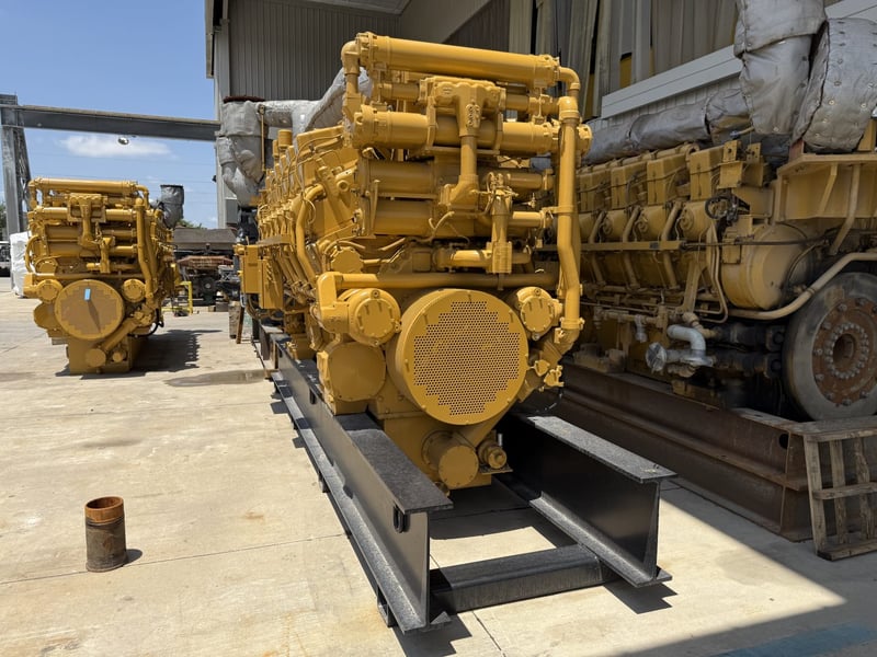 3550 HP @ 1000 RPM, Caterpillar #G3612, Natural gas engine, rblt. 2024 ...