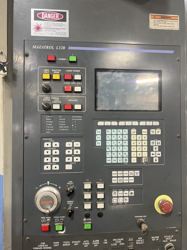Mazak #Super-Turbo-X48-Champion, Co2 laser cutter, 1000 watt, Mazak L ...