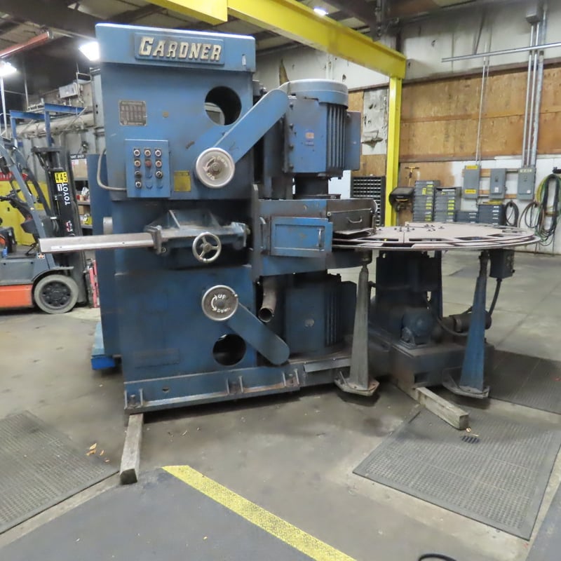 Gardner Denver #2V-36M, 36" double disc vertical spring grinder, 25 HP ...