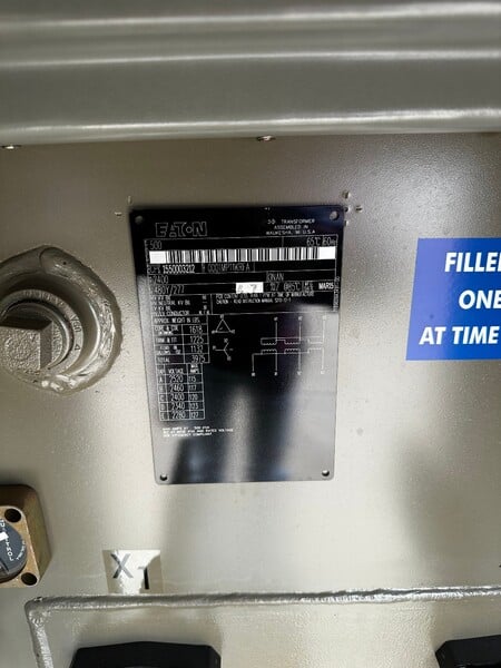 500 KVA 2400 Delta Primary, 480Y/277 Secondary, Eaton, taps, unused ...