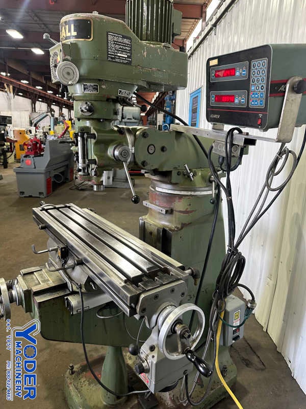 DoAll #GPM-200V, ram type vertical type mill, 9" x42" table, 2 HP ...