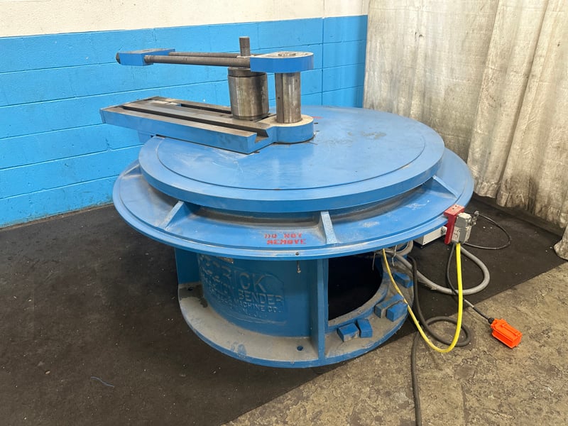 Pedrick #D-10, bending machine, 4-1/2" spindle, 10 HP, new, never used ...