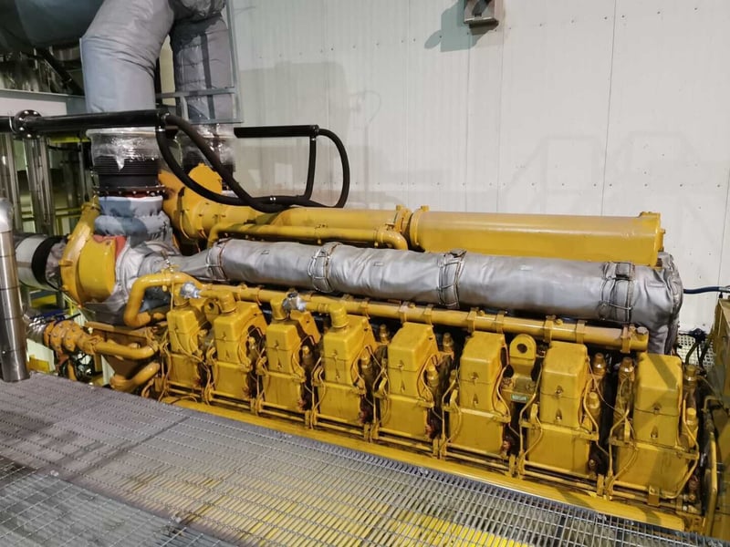 Caterpillar #C280-16-w/-Kato-Generator, 22 Megawatt Full Power Plant ...