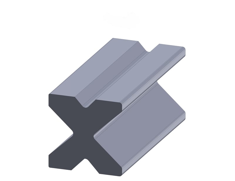 144" L x 5.25" H, Age #4X7, 4 Way Die, Bottom Die, 1" / 2" / 3" / 3 ...