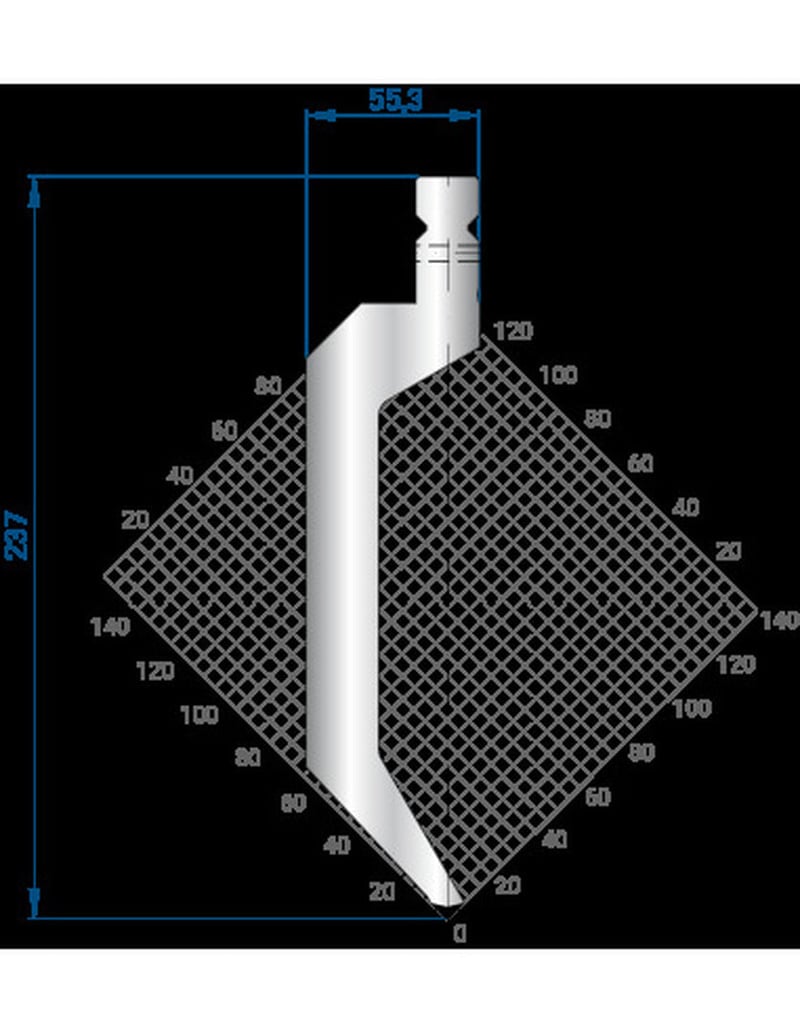 21.65" L x 9.33" H, Eurostamp #1324, 65 Degree Segmented Gooseneck ...