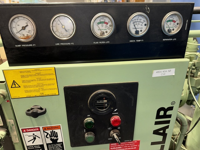 100 cfm, 115/125 psi, Sullair #LS-10-25H/AC/KT, Rotary Screw Air ...