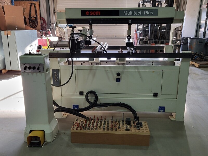 63 Spindle, SCM #Multitech-Plus, Boring Machine, 3-Head, 90 mm Stroke ...