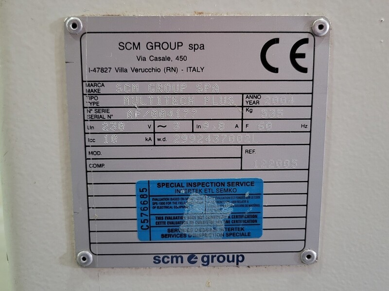 63 Spindle, SCM #Multitech-Plus, Boring Machine, 3-Head, 90 mm Stroke ...