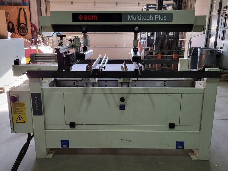 63 Spindle SCM #Multitech-Plus, Boring Machine, 3-Head, 90 mm Stroke ...