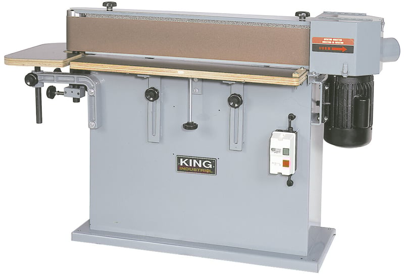 6" King Canada #CT-108C, Edge Sander, 6" x 108" Belt, 37" x 7.75" front ...