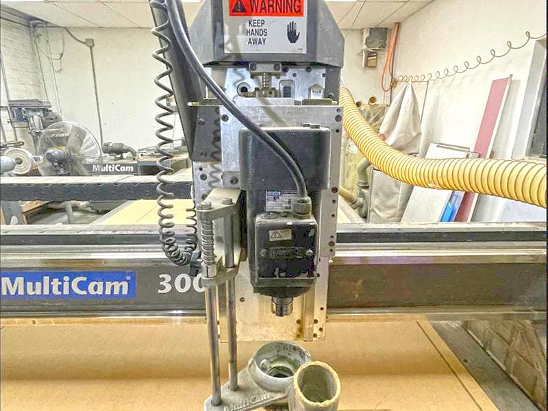 Multicam #3000-Series-3-204-R, single spindle CNC router, 5' x10' table ...