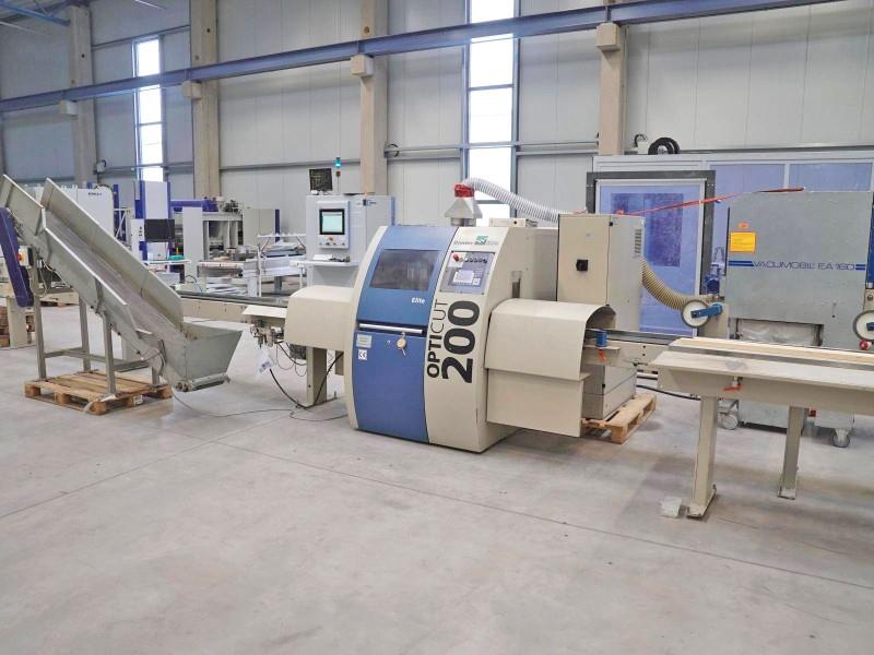 Dimter #Opticut-200, optimizing cut-off system, 20" diameter saw blade ...