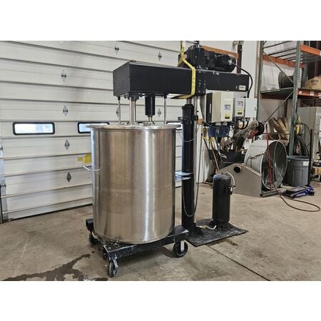 MXD Process, pedestal mixer direct, 20 HP, Hi viscosity disperser, 200 ...