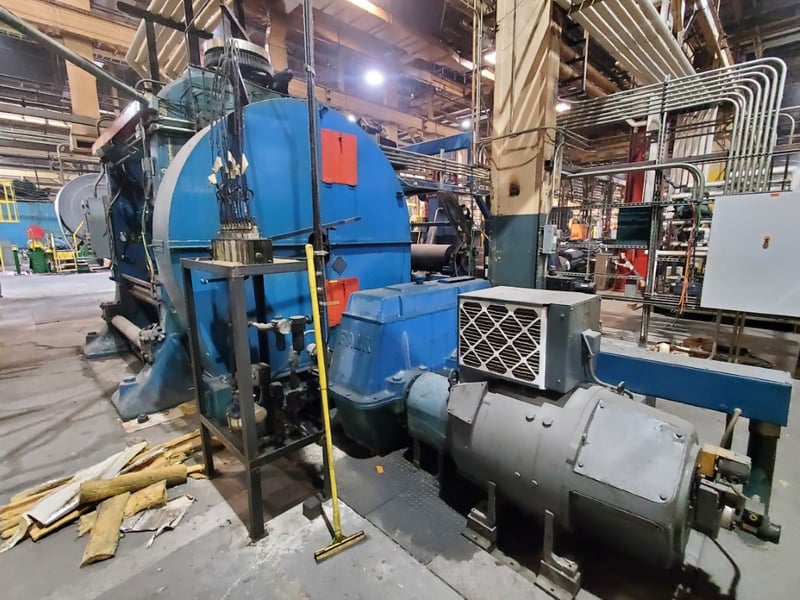 26" x 72" Farrel, 3-roll rubber calendar, cored rolls for cooling ...