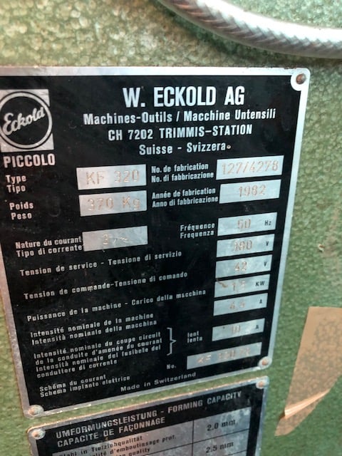 Eckold Piccolo #KF330 and #KF320, cap: 2mm steel form, 2.5mm light ...