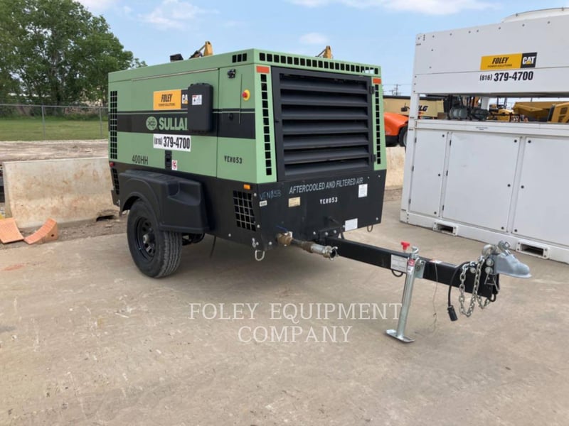 400 cfm, 200 psi, Sullair #400HHAF, screw air compressor, Cerpillar C4 ...