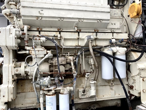 470 HP Cummins #KTA19M, Marine diesel propulsion engines, 1800 RPM (2 ...