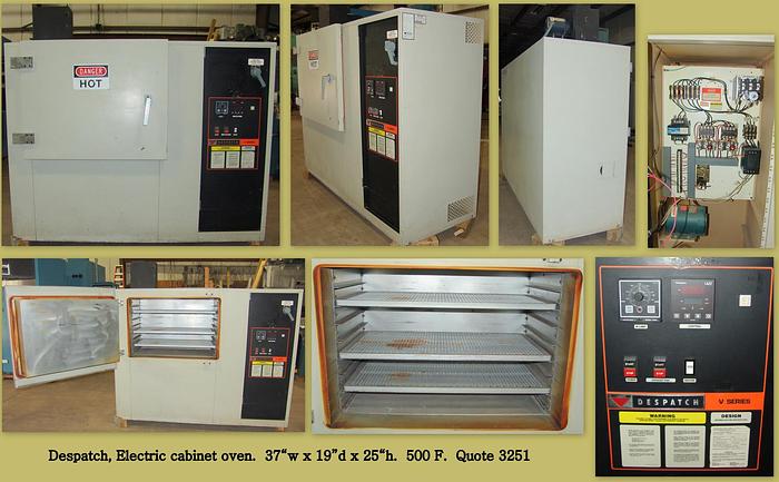 37" width x 37" H x 19" L Despatch #VRC2-10-1, single door solvent ...