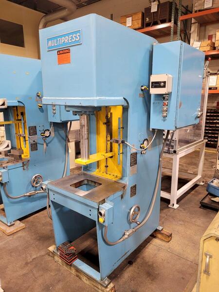 20 Ton, MultiPress #FH-20-20H, Floor type C-frame hydraulic press, 21 ...