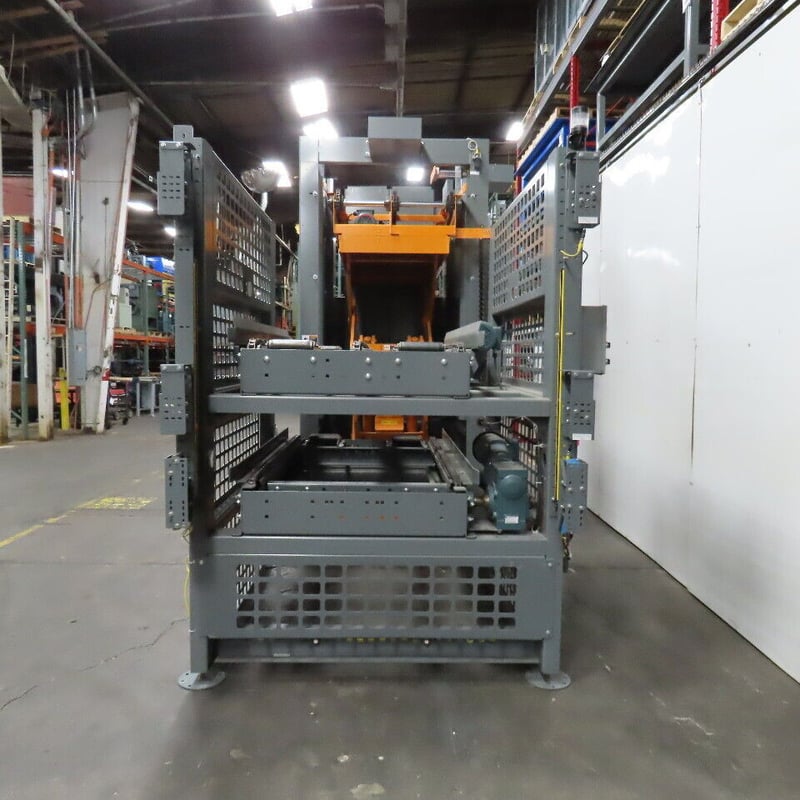 Automated High Infeed Palletizer W/ Pallet Feeder Discharge Conveyor 40 ...