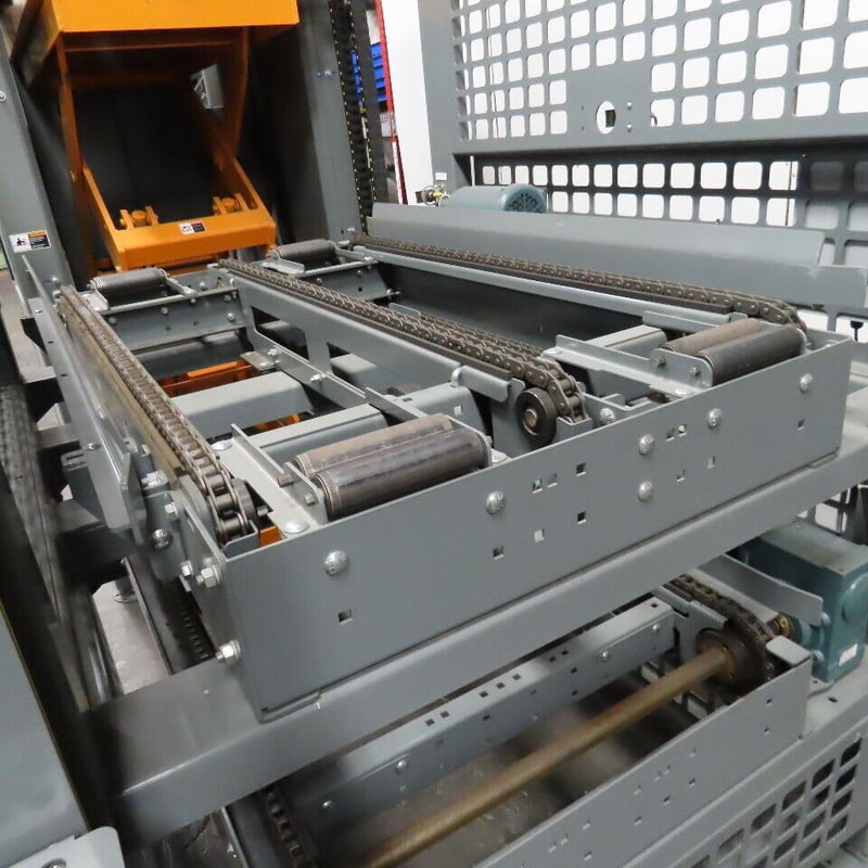 Automated High Infeed Palletizer W/ Pallet Feeder Discharge Conveyor 40 ...