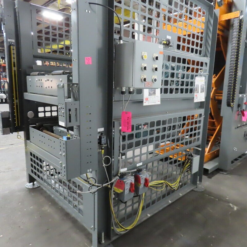 Automated High Infeed Palletizer W/ Pallet Feeder Discharge Conveyor 40 ...