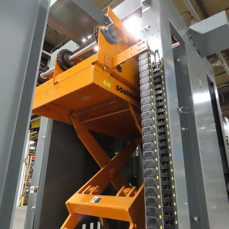 Automated High Infeed Palletizer W/ Pallet Feeder Discharge Conveyor 40 ...