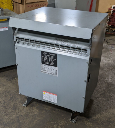 75 KVA 480 Primary, 208Y/120 Secondary, Siemens #3F3Y075FCD16 ...