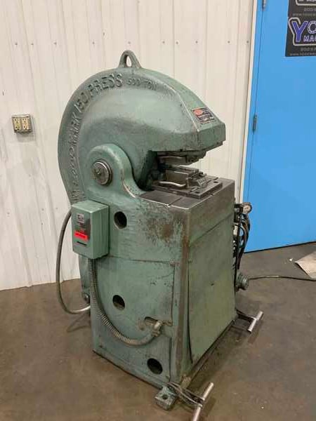 Swaging cable press, 500 ton, 8" open, 5" closed, 3" jaw travel, 7-1/2 ...