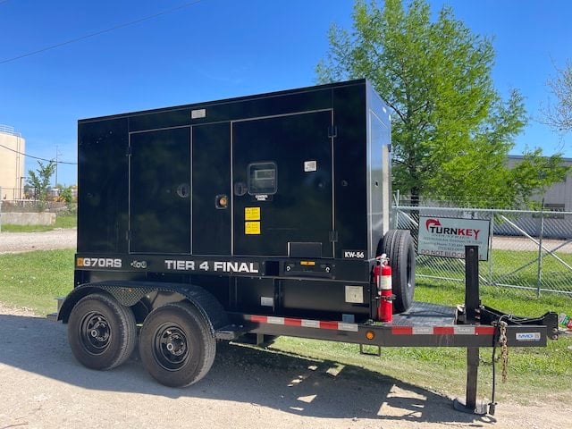 62 KW JCB #G70RS, Diesel Trailer Mounted, Tier 4F, sound attenuated ...