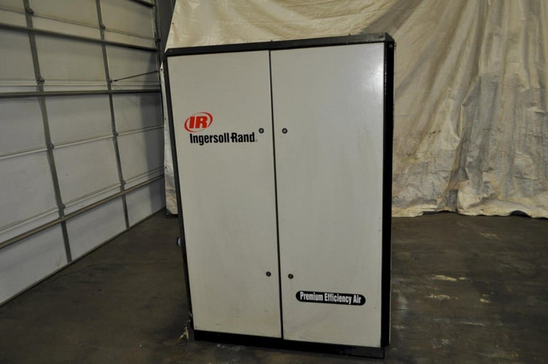 100 HP Ingersoll-Rand #IRN100H-CC, rotary screw air compressor, 145 ...